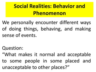 UCSP Chapter A - Starting point for the understanding of culture ...