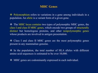 Major Histocompatibility Complex | PPT