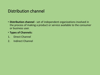channel of distribution (pharma) | PPTX