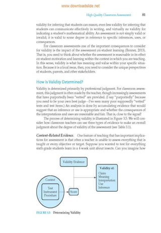 Chapter 10 classroom assessment | PPTX