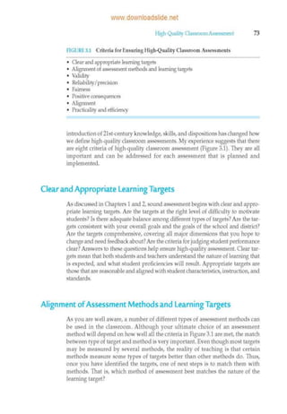 Chapter 10 classroom assessment | PPTX