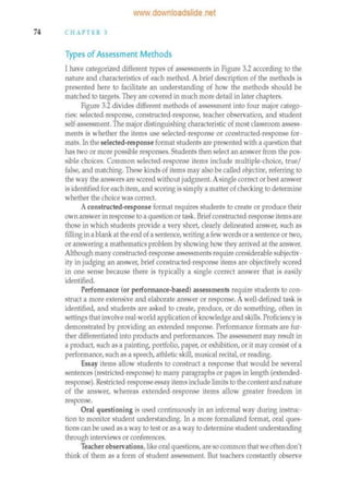 Chapter 10 classroom assessment | PDF