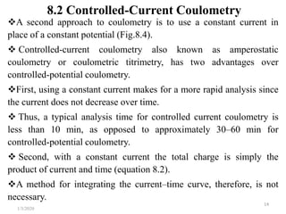 Coulometry and Electrogravimetry | PPTX