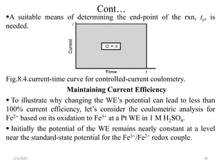 Coulometry and Electrogravimetry | PPTX