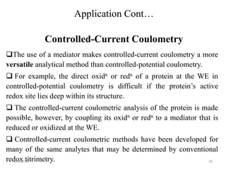 Coulometry and Electrogravimetry | PPTX
