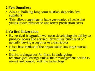 Chapter eight-managing supply chain management | PPTX