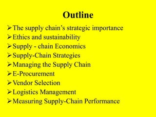 Chapter eight-managing supply chain management | PPT