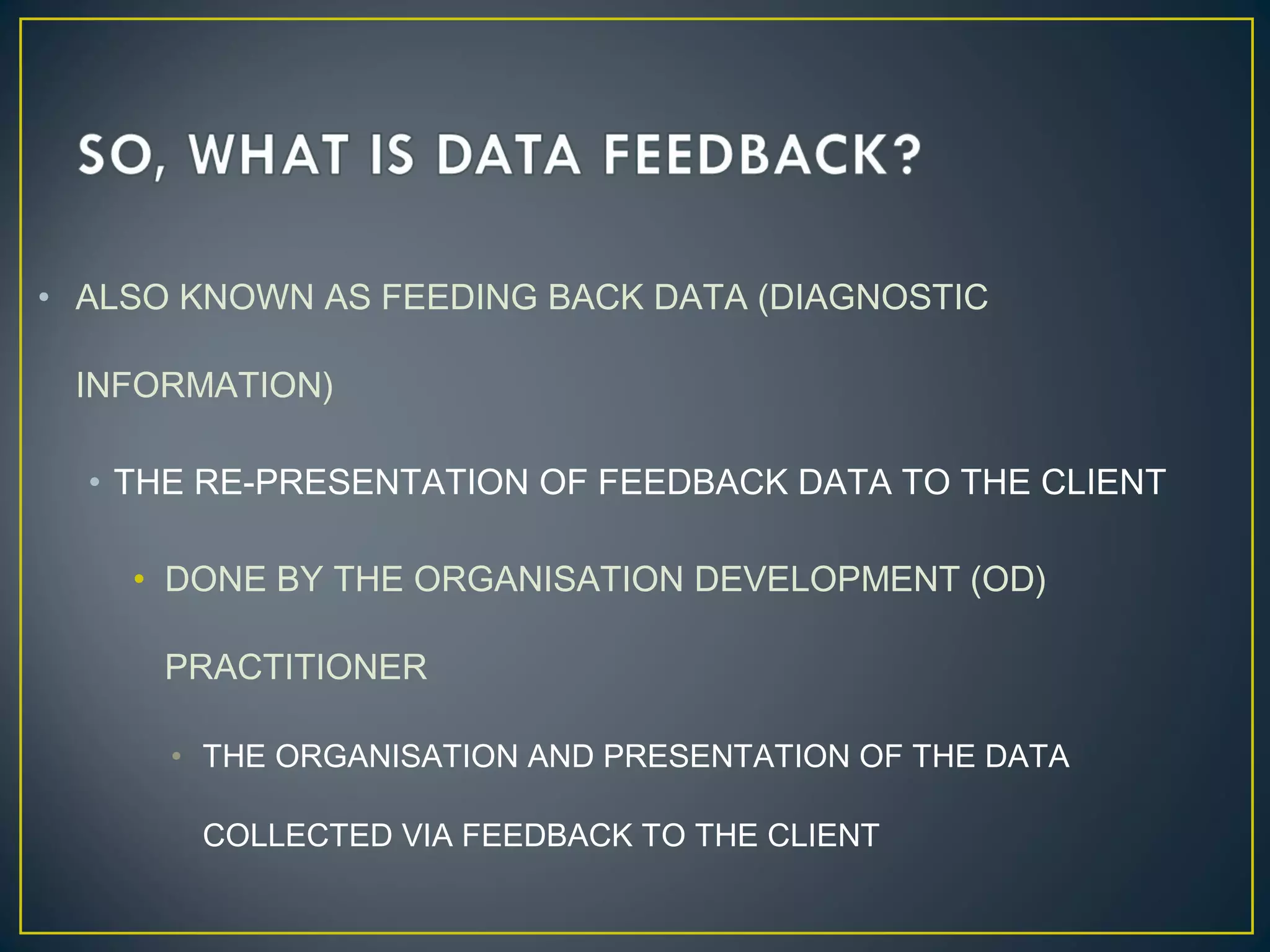 FEEDING BACK DIAGNOSTIC INFORMATION | PPS