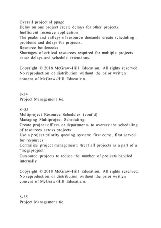 Chapter EightScheduling Resources and Costs8–1Copyright | DOCX