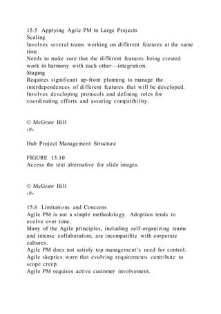 Chapter FifteenAgile Project Management© 2021 McGraw Hill. | PDF