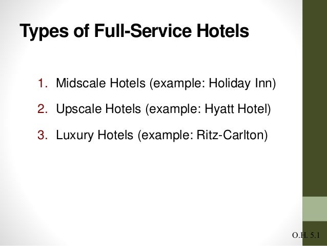 Full service hotels
