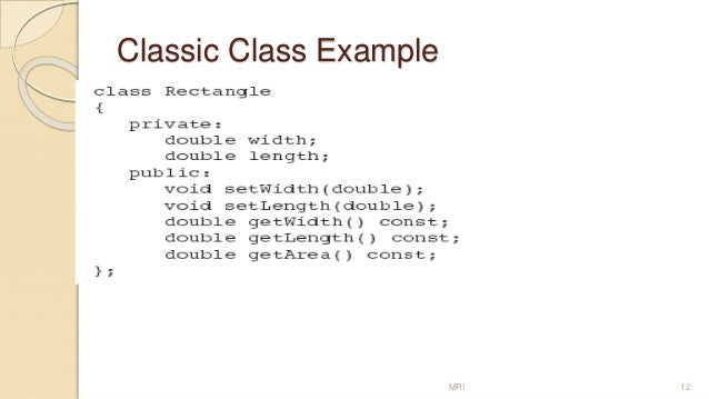 Classes and objects in c++