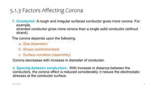 Chapter Five Corona and Overhead line Insulators.pptx