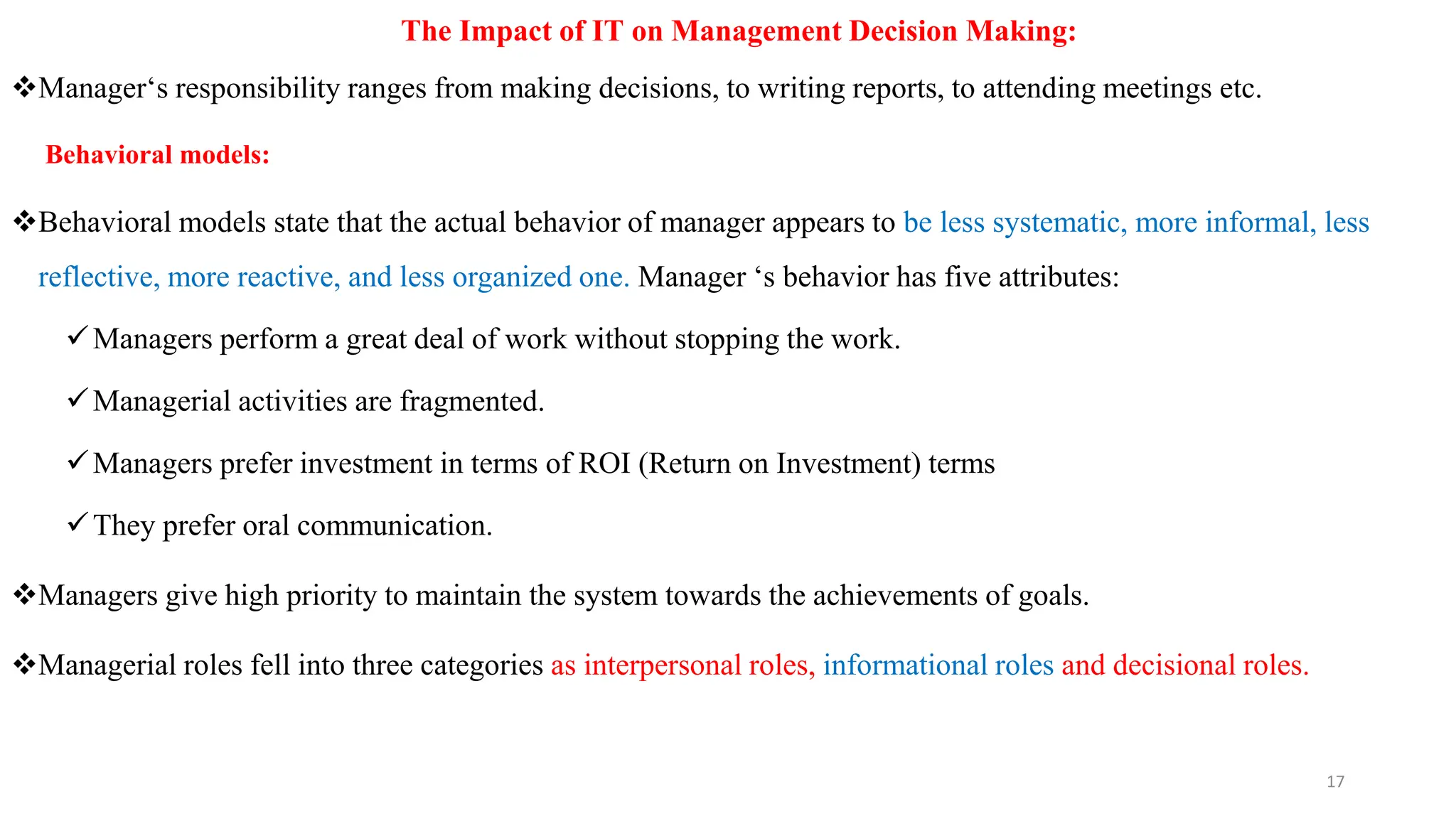 decision support system in management information | PPTX