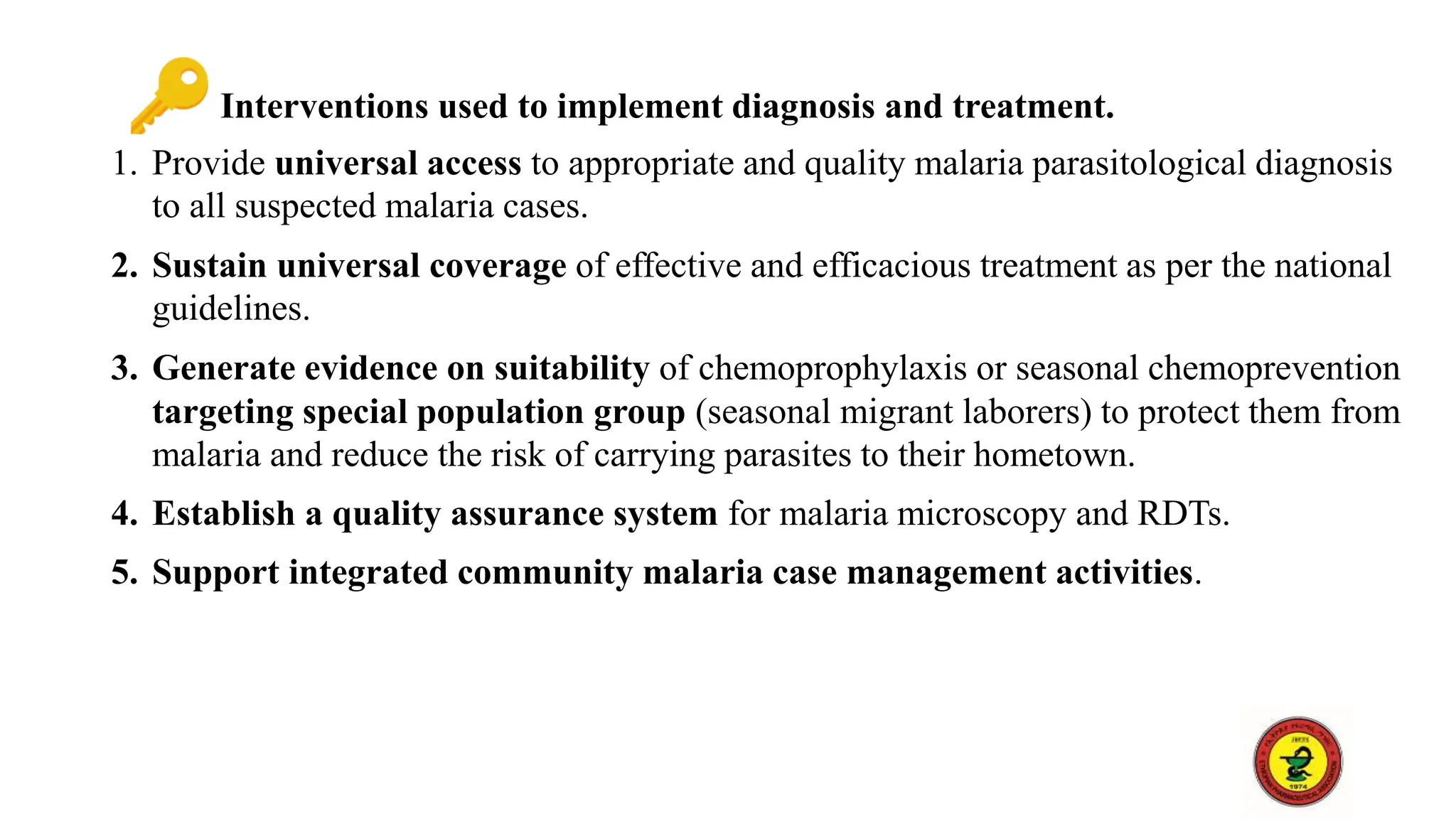 Malaria program supply chain management - continuous professional ...