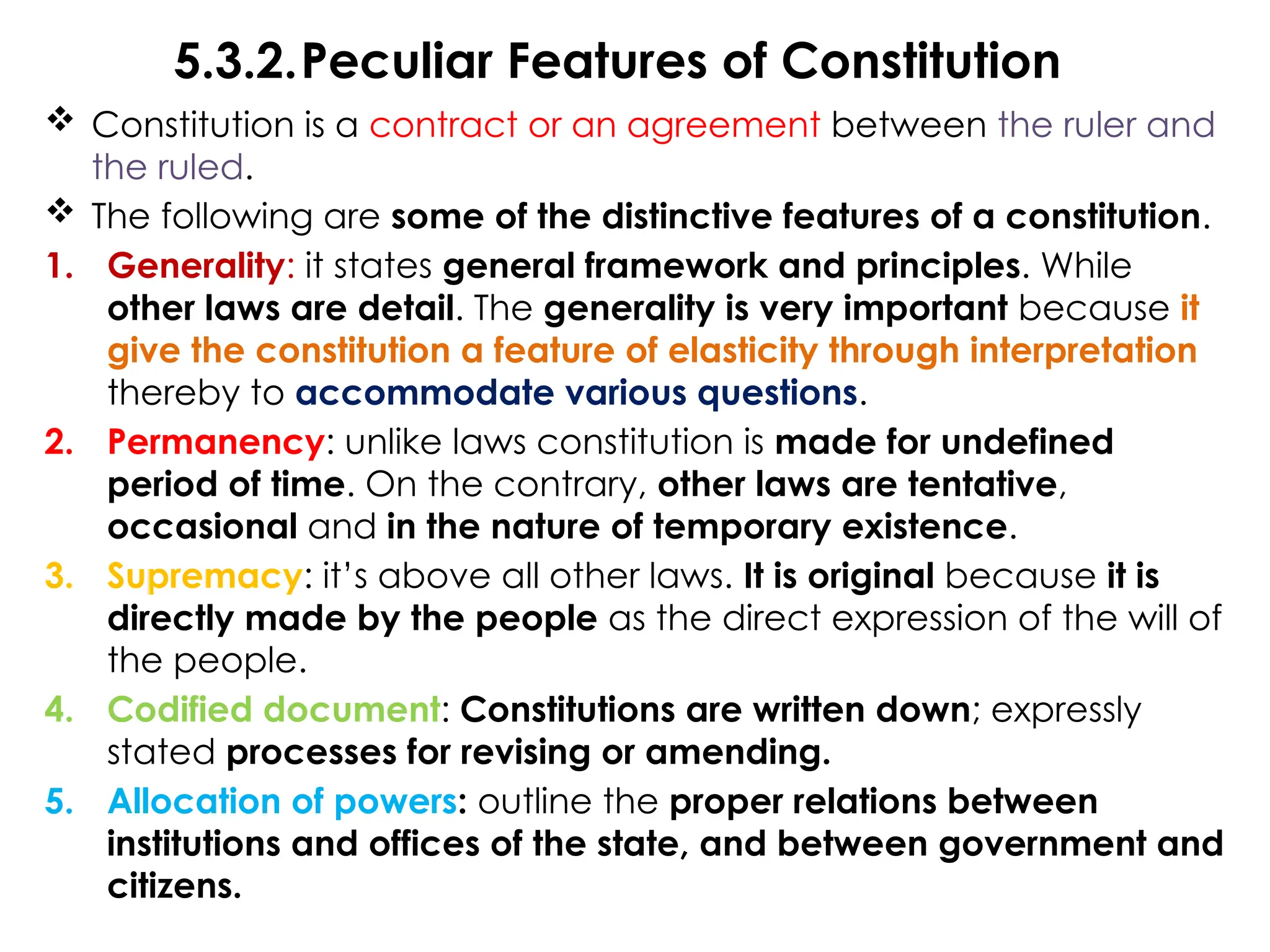 civics constitution and democracy Chapter Five.pptx