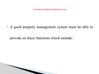 Chapter Five. property management system | PPTX