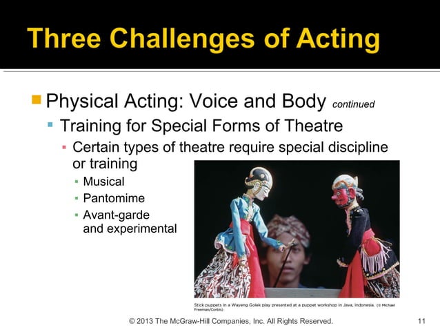Chapter five acting for the stage power point | PPT