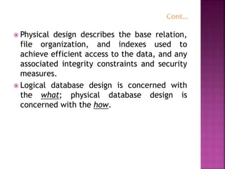 Chapter Five Physical Database Design.pptx