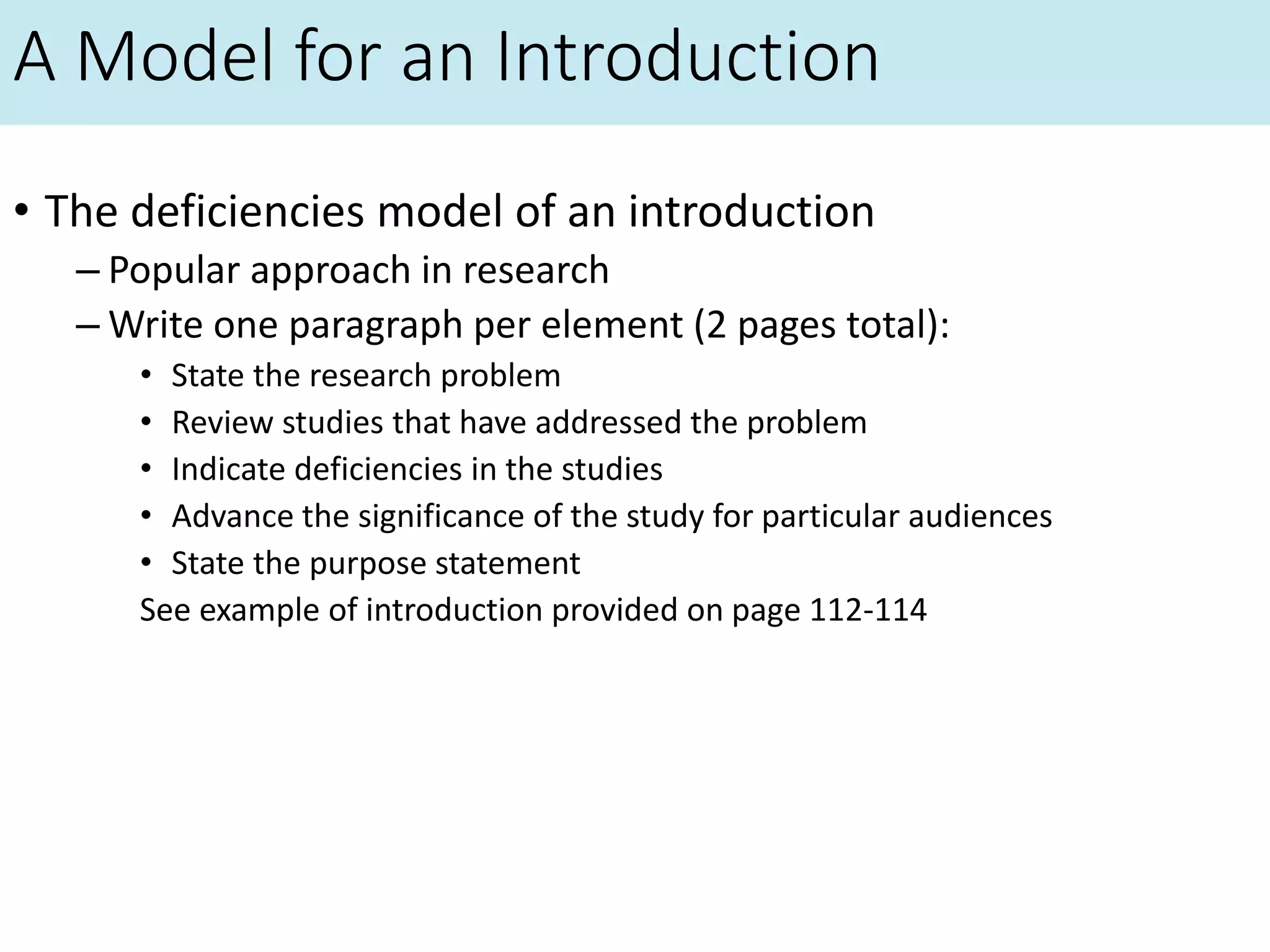 Chapter Five The Introduction | PPTX