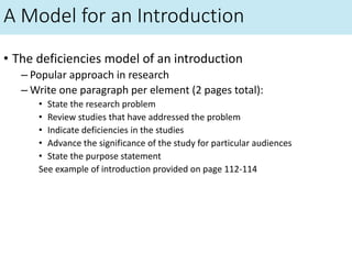 Chapter Five The Introduction | PPTX