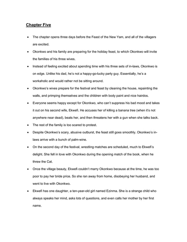 Chapter five things fall apart | PDF