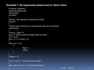 Functions in c++ | PPTX