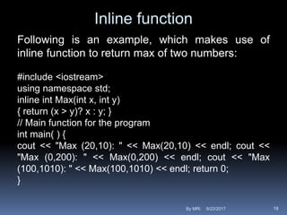 Functions in c++ | PPTX