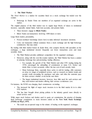 Financial institutions and market | DOCX