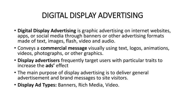 Chapter Four- 4 Digital Display Advertisement (DDA) | PPT