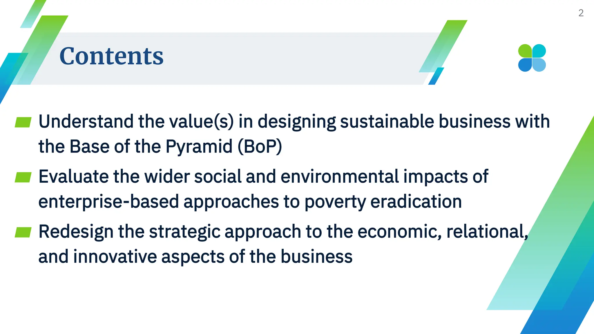 Chapter Four- Designing Sustainable Business with BoP.pptx