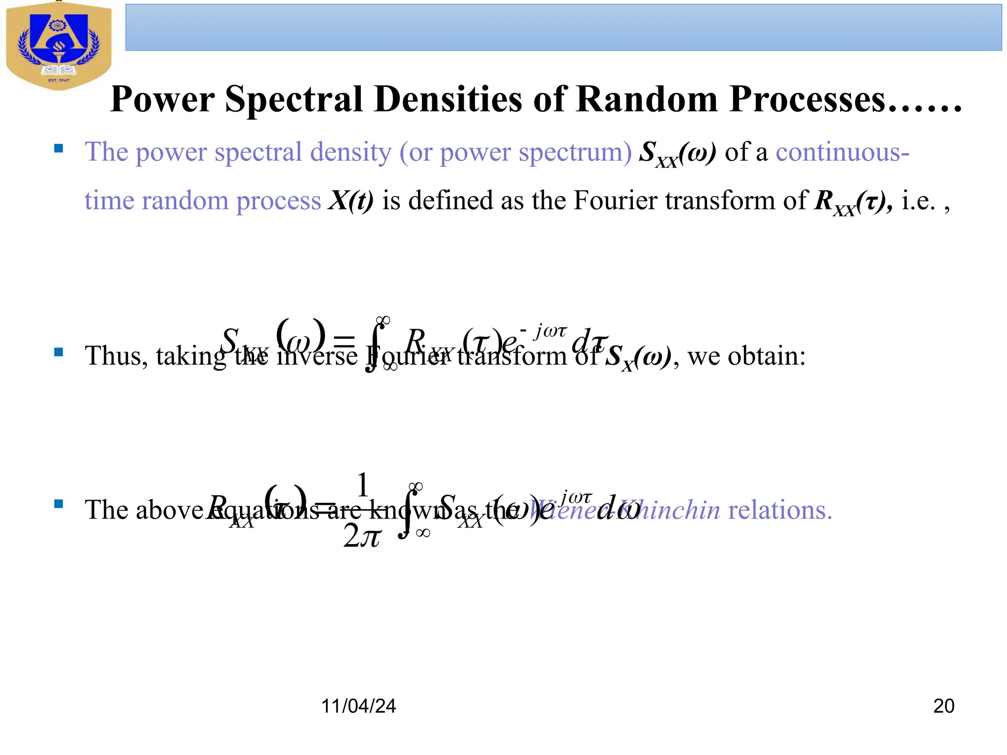 probability Chapter Four-Random_Processes.ppt