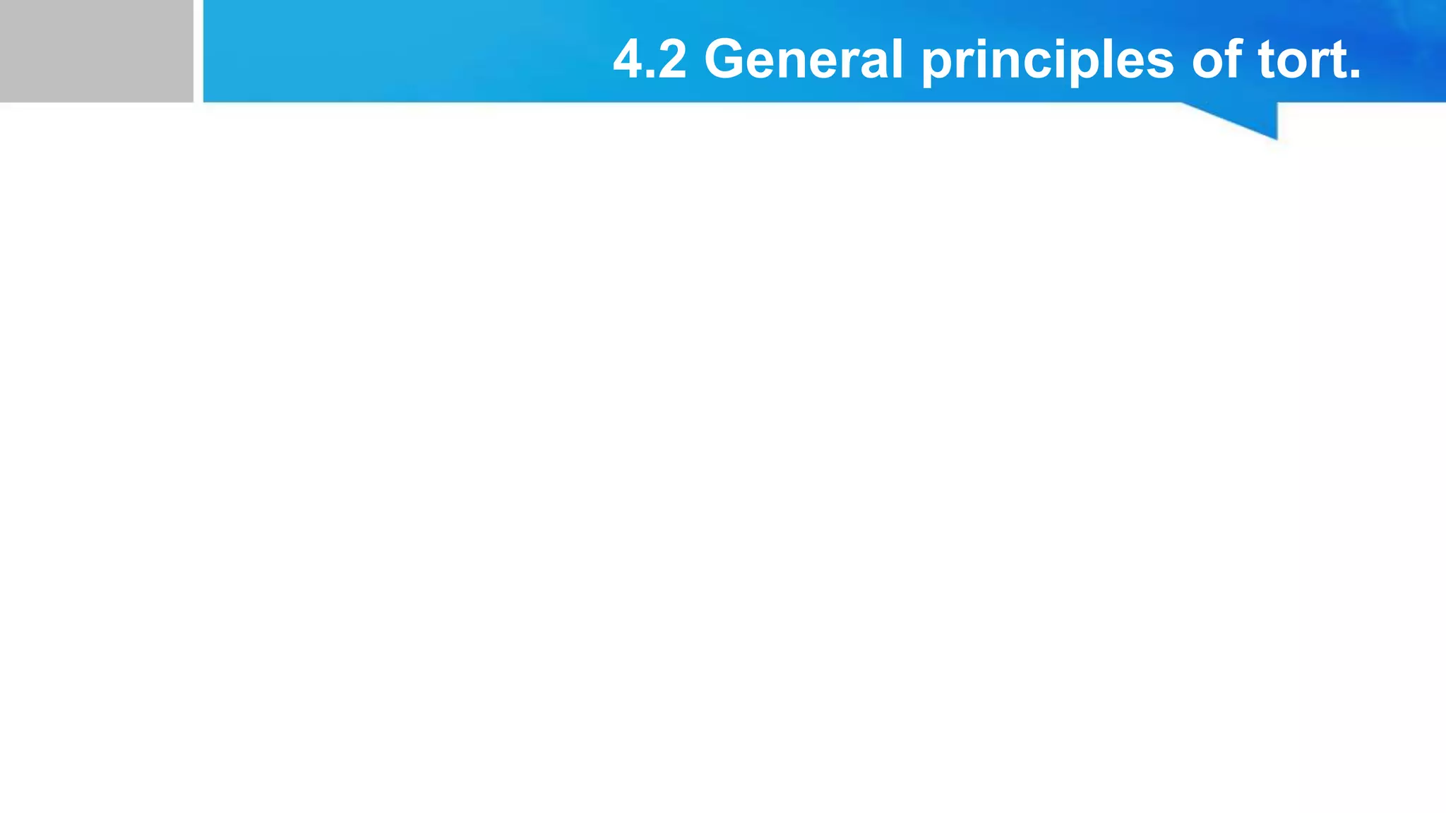 CHAPTER FOUR law of tort.pptx | Law