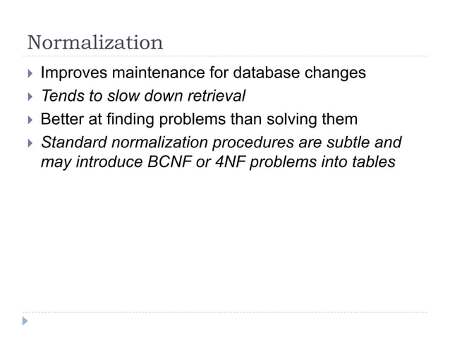 Chapter Four Logical Database Design (Normalization).pptx Chapter Four Logical Database Design (Normalization).pptx