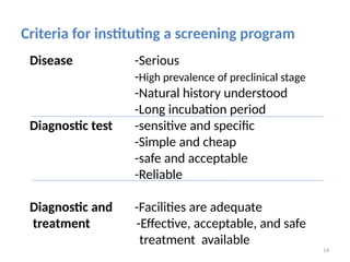 Epidemiology Chapter Four Screening.pptx