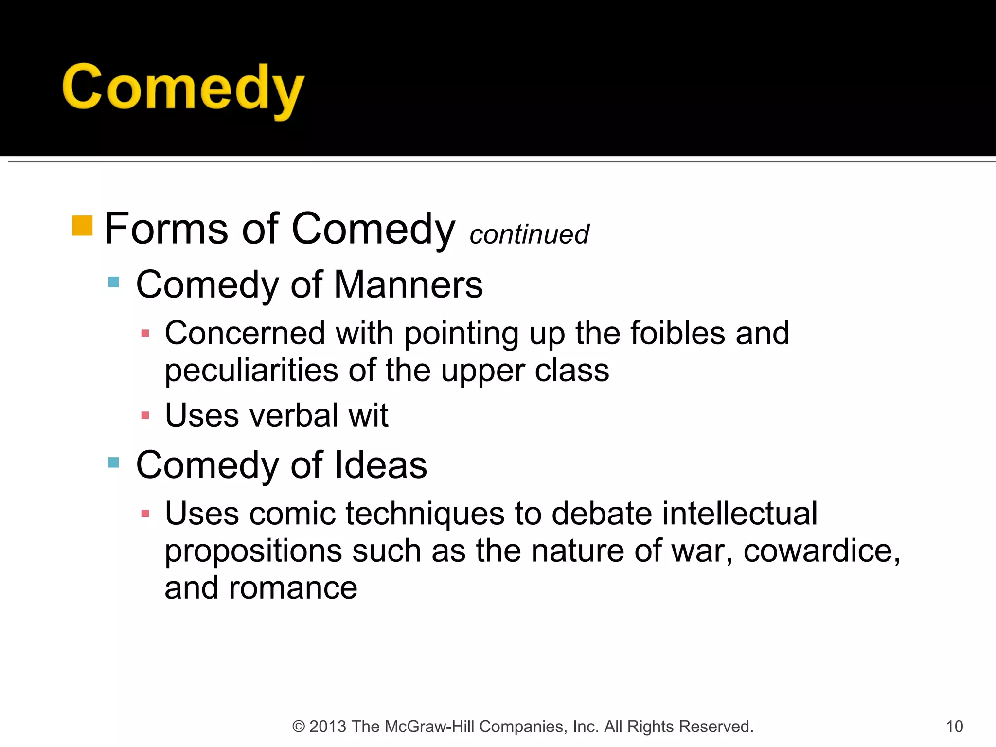 Chapter four theatrical genres power point | PPT