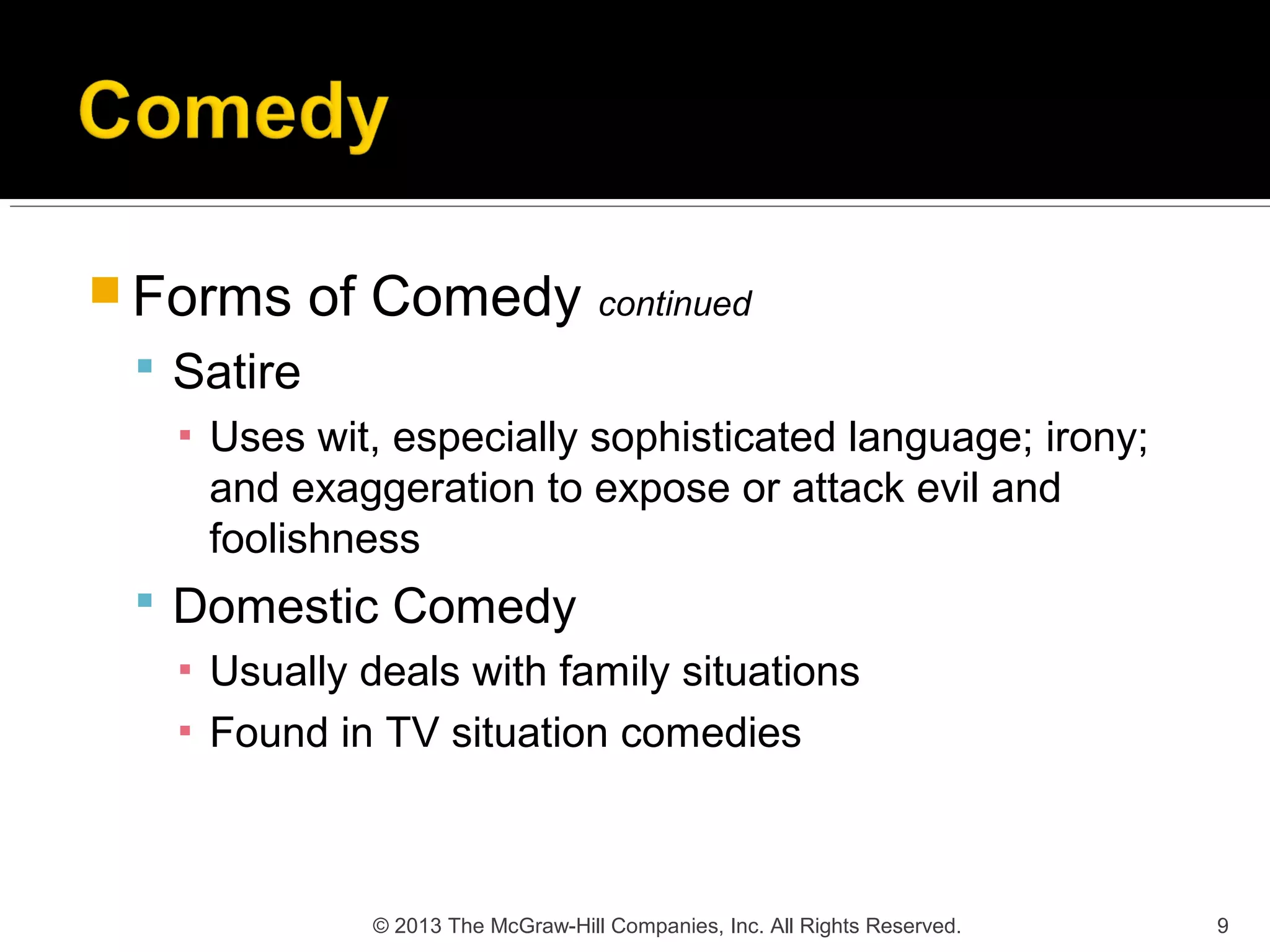 Chapter four theatrical genres power point | PPT