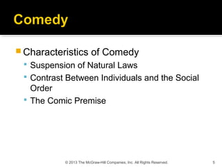 Chapter four theatrical genres power point | PPT