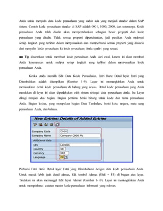 Menyesuaikan Organisasi Struktur dalam SAP ERP | DOCX