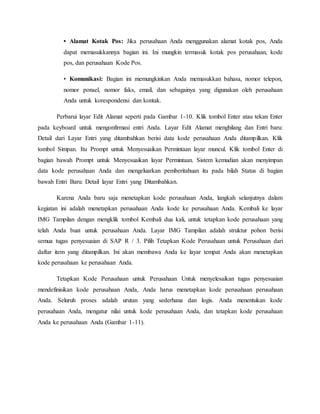 Menyesuaikan Organisasi Struktur dalam SAP ERP | DOCX