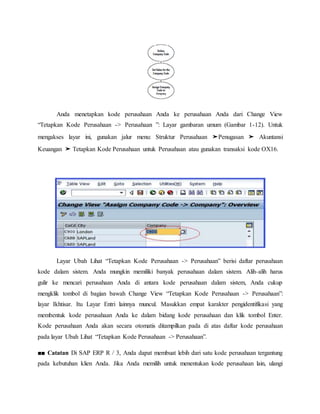 Menyesuaikan Organisasi Struktur dalam SAP ERP | DOCX