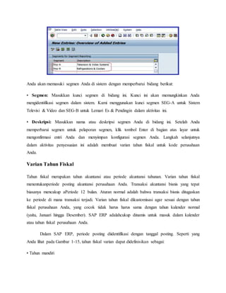 Menyesuaikan Organisasi Struktur dalam SAP ERP | DOCX
