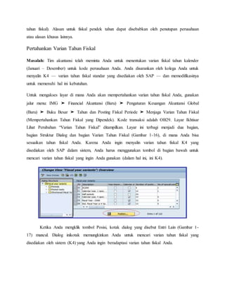 Menyesuaikan Organisasi Struktur dalam SAP ERP | DOCX