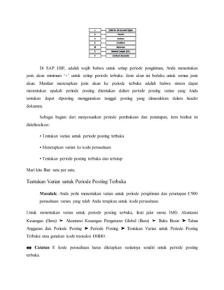 Menyesuaikan Organisasi Struktur dalam SAP ERP | DOCX