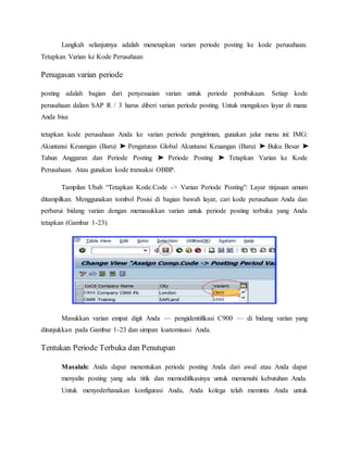 Menyesuaikan Organisasi Struktur dalam SAP ERP | DOCX