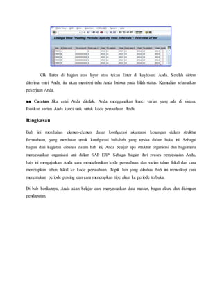 Menyesuaikan Organisasi Struktur dalam SAP ERP | DOCX