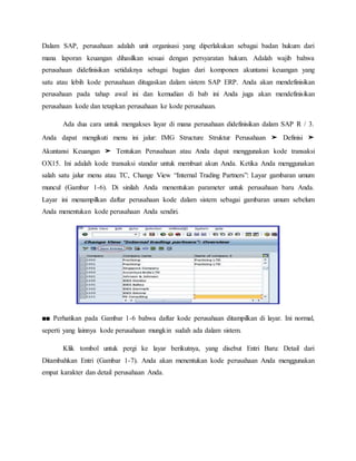 Menyesuaikan Organisasi Struktur dalam SAP ERP | DOCX