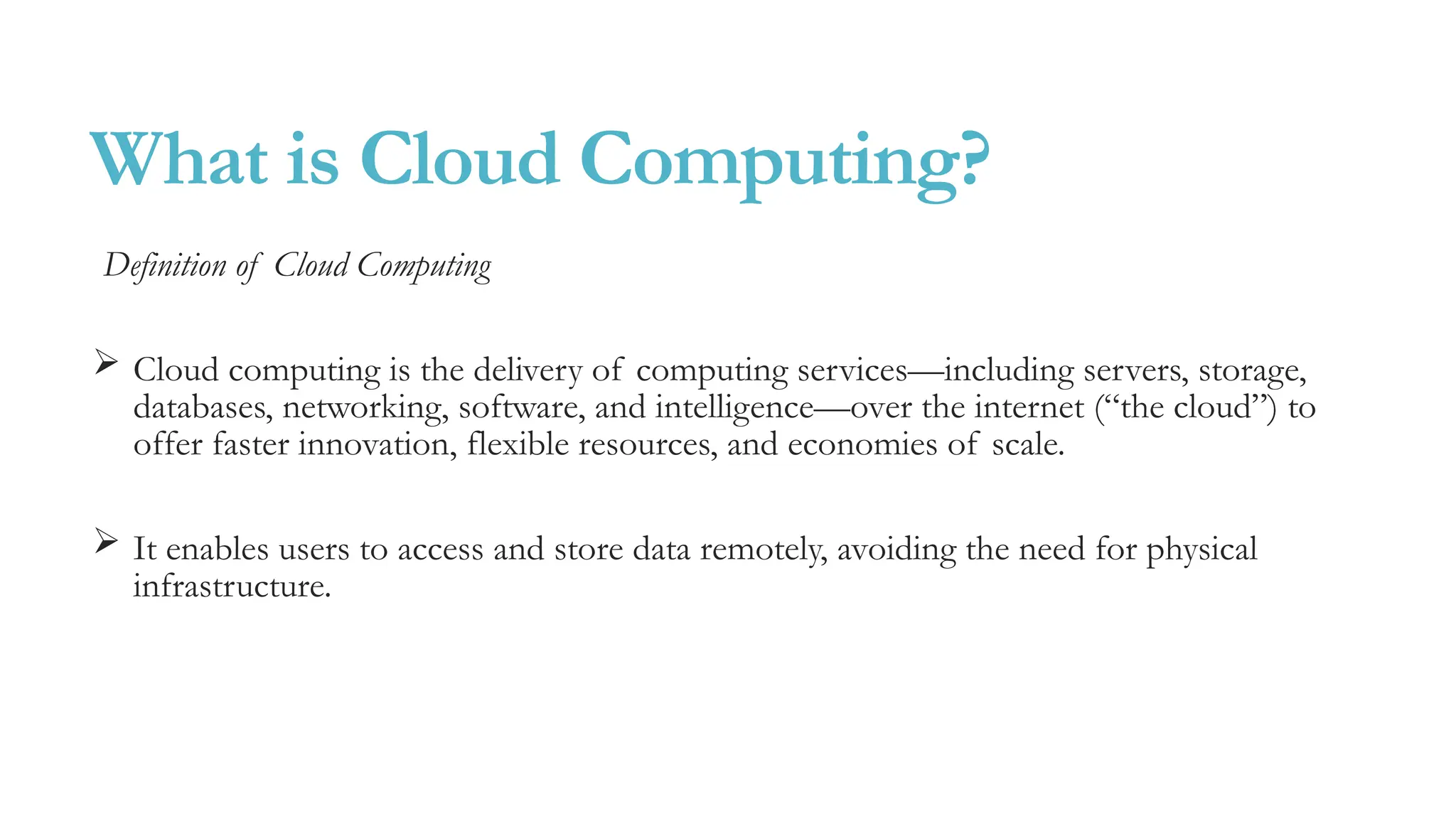 Chapter I Introduction to Cloud Computing.pptx