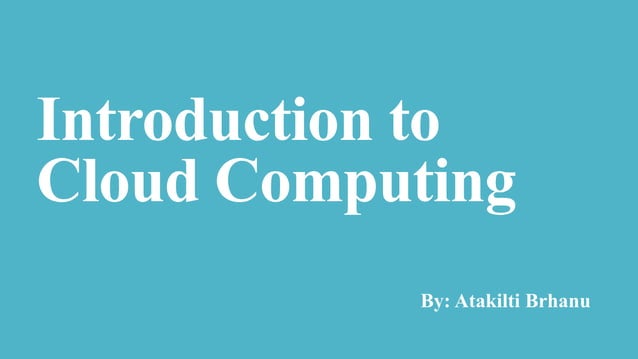 Chapter I Introduction to Cloud Computing.pptx