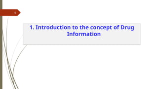 Chapter I Drugs information provided ppt | PPTX